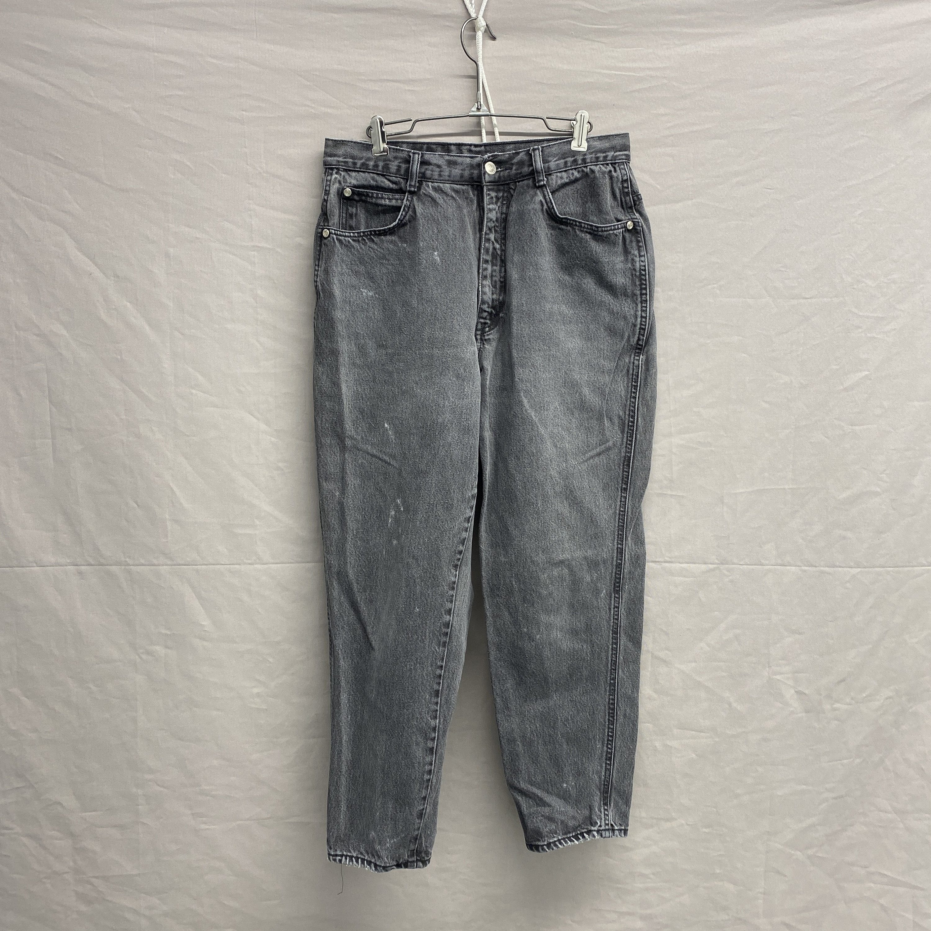 30 X 28 / 1990s Gitano Black Denim Wide Leg Tapered Baggy - Etsy