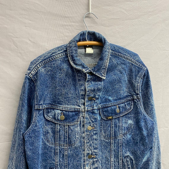 Medium / 80s/90s Lee Riders Acid Wash Indigo Stone De… - Gem