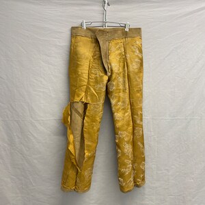 32 X 30 / 1940s Suede Leather Tan Knight Armor Stenciled Satin - Etsy