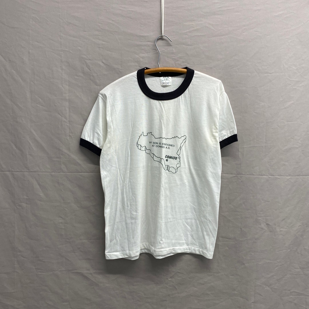 Large / 1980s Comiso A.S. Missle Base Air Force Military My Son White ...