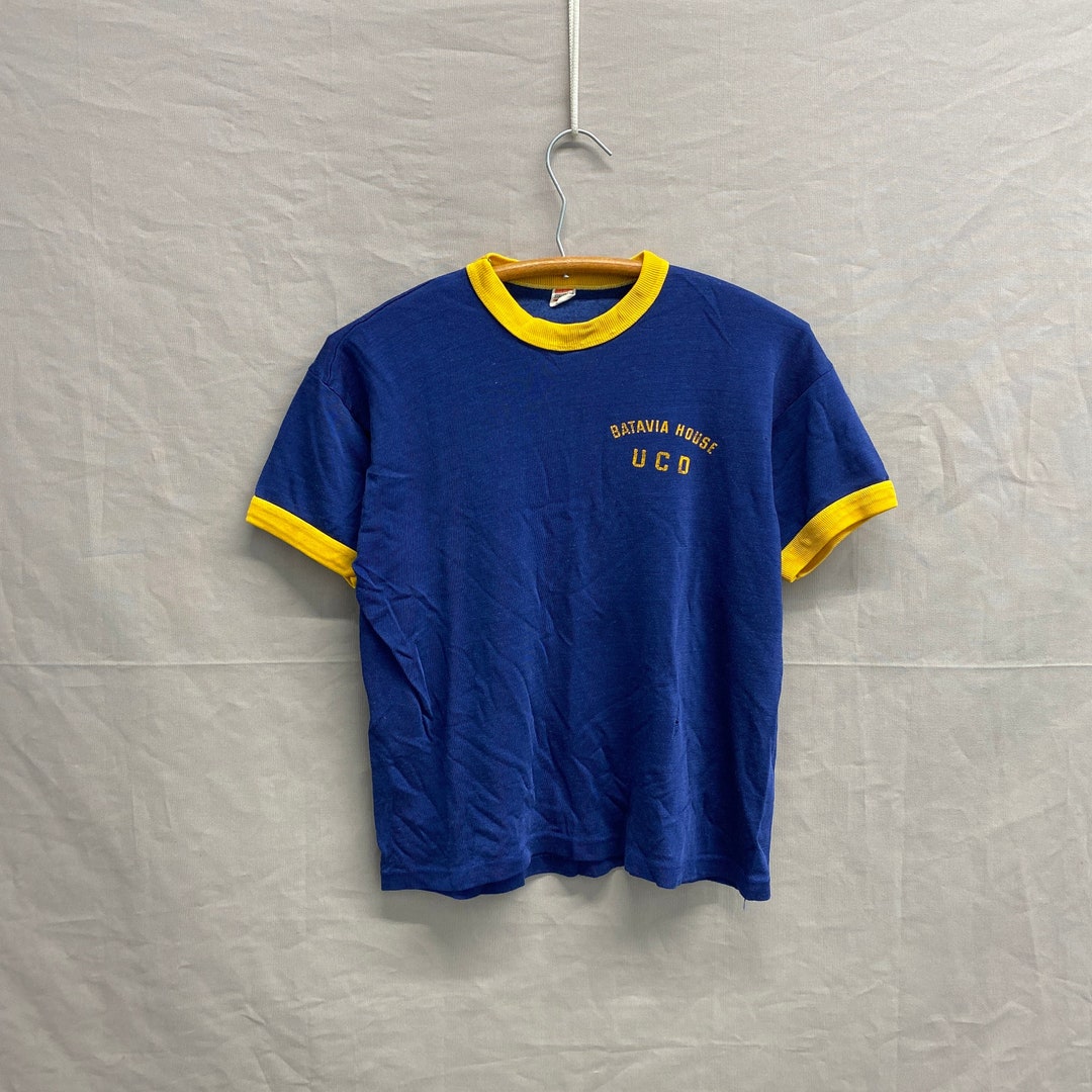 Small / 1950s Russell Southern Navy Blue Batavia House USD Ringer Two ...