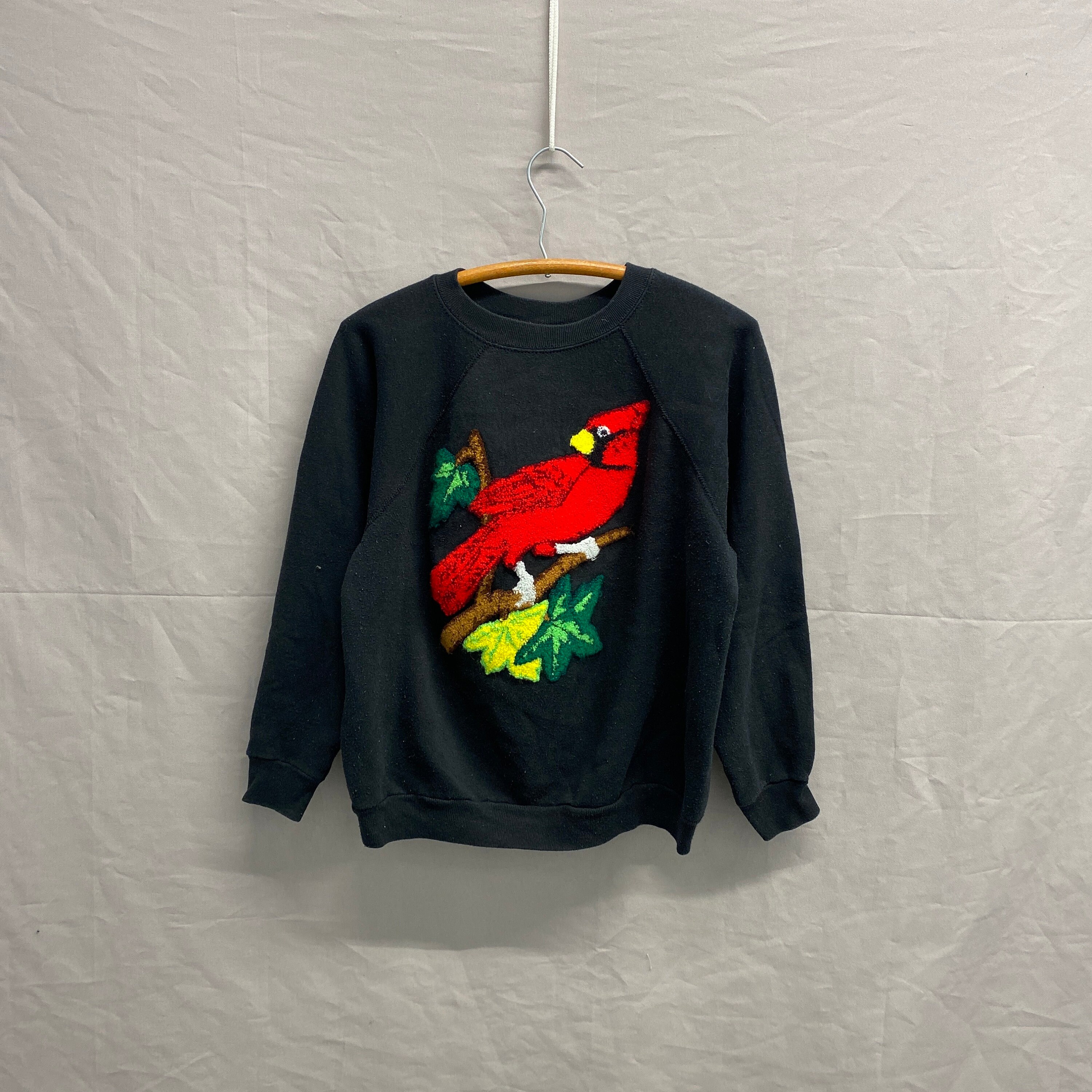 Small / 1980s Cardinal Bird Handsewn Punch Needle Hooking - Etsy