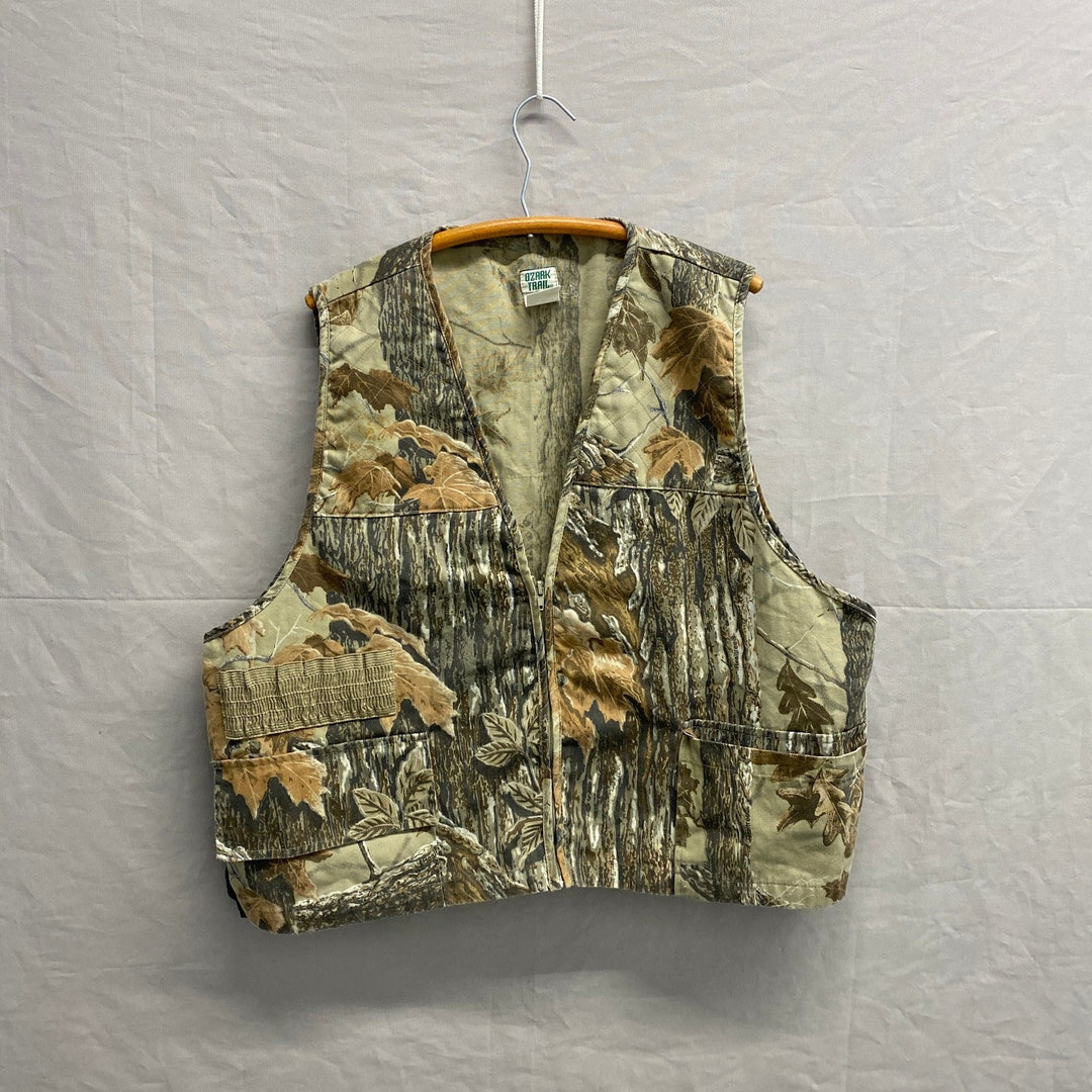 X-large / Vintage Tree Bark Realtree Camouflage Ozark Trail Zip up ...