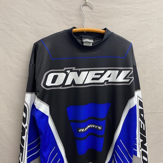 Large / 1990s O'Neal Racing Elements Blue Motocross L… - Gem