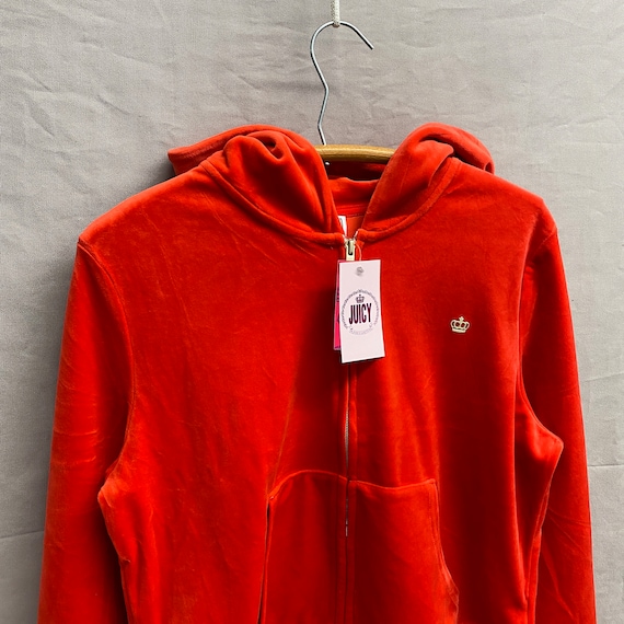 Ladies X-large / Y2K Juicy Couture Sports Car Red Soft Zip Ladies X-large / Y2K Juicy Couture Sports Car Red Soft Zip