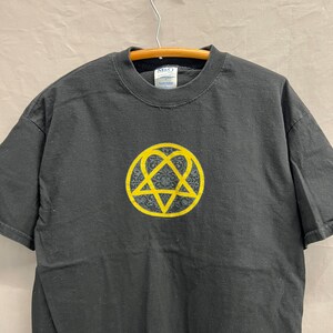 Large / 2000s HIM Bam Margera Heartagram Black Band T Shirt - Etsy
