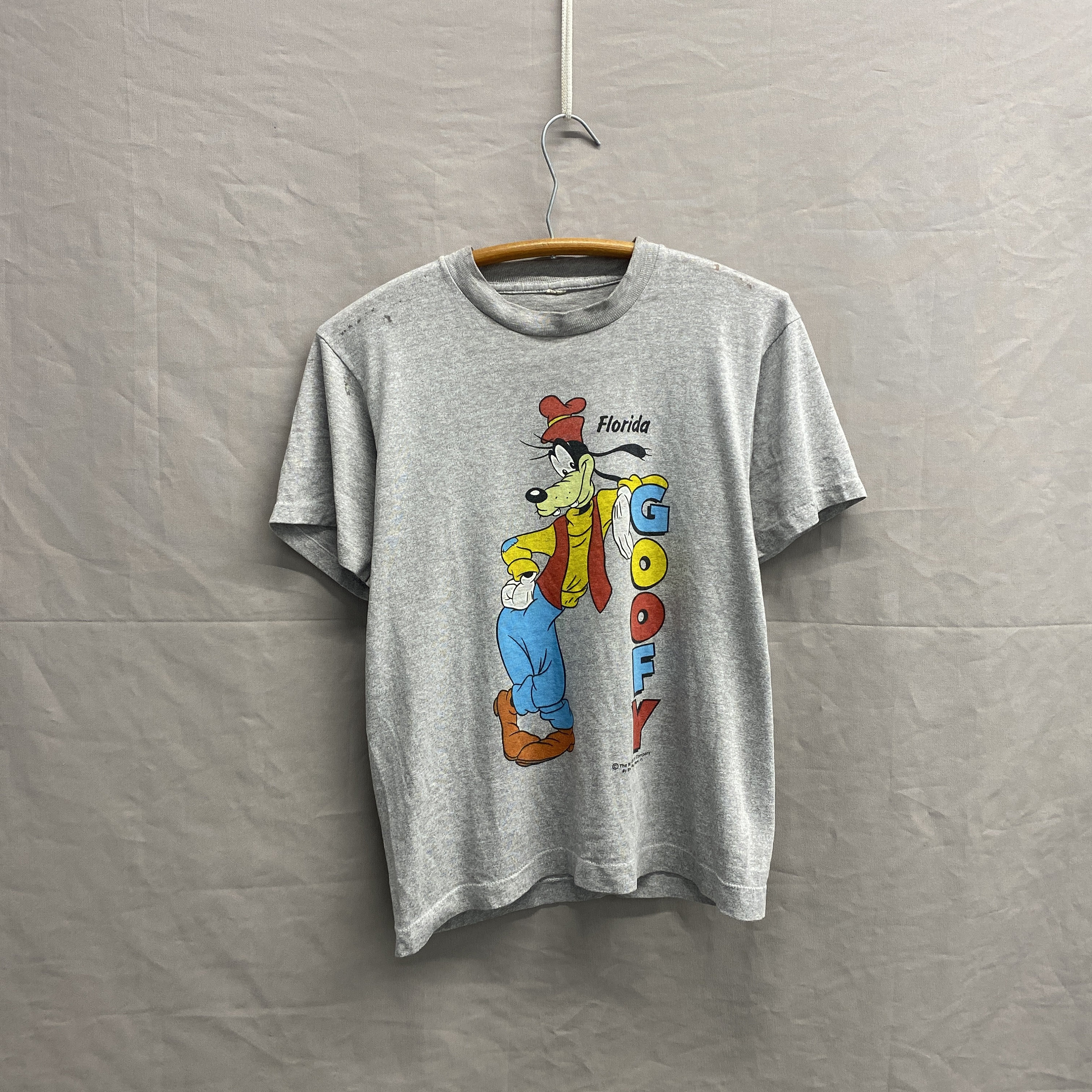 Small / 1980s Goofy Disney Florida Heather Grey Thin Soft T Shirt - Etsy