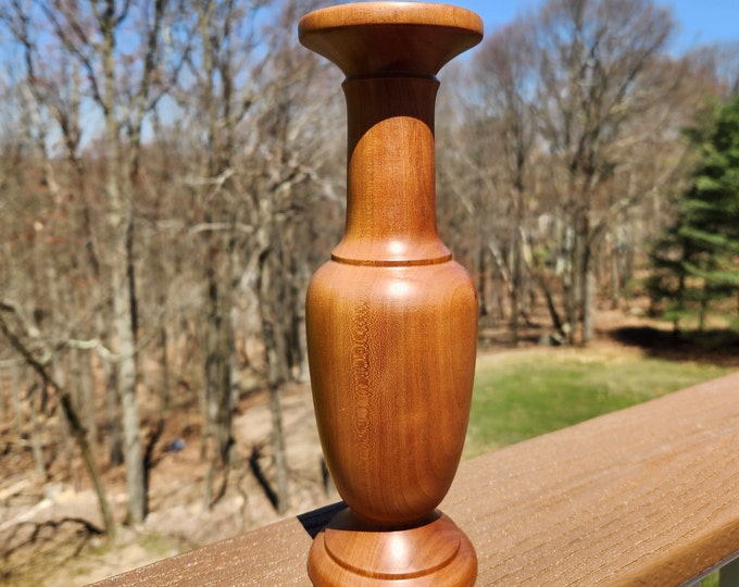 Large, Greco-roman Hand Turned Dry Bud Vase - Cherry Wood - Etsy