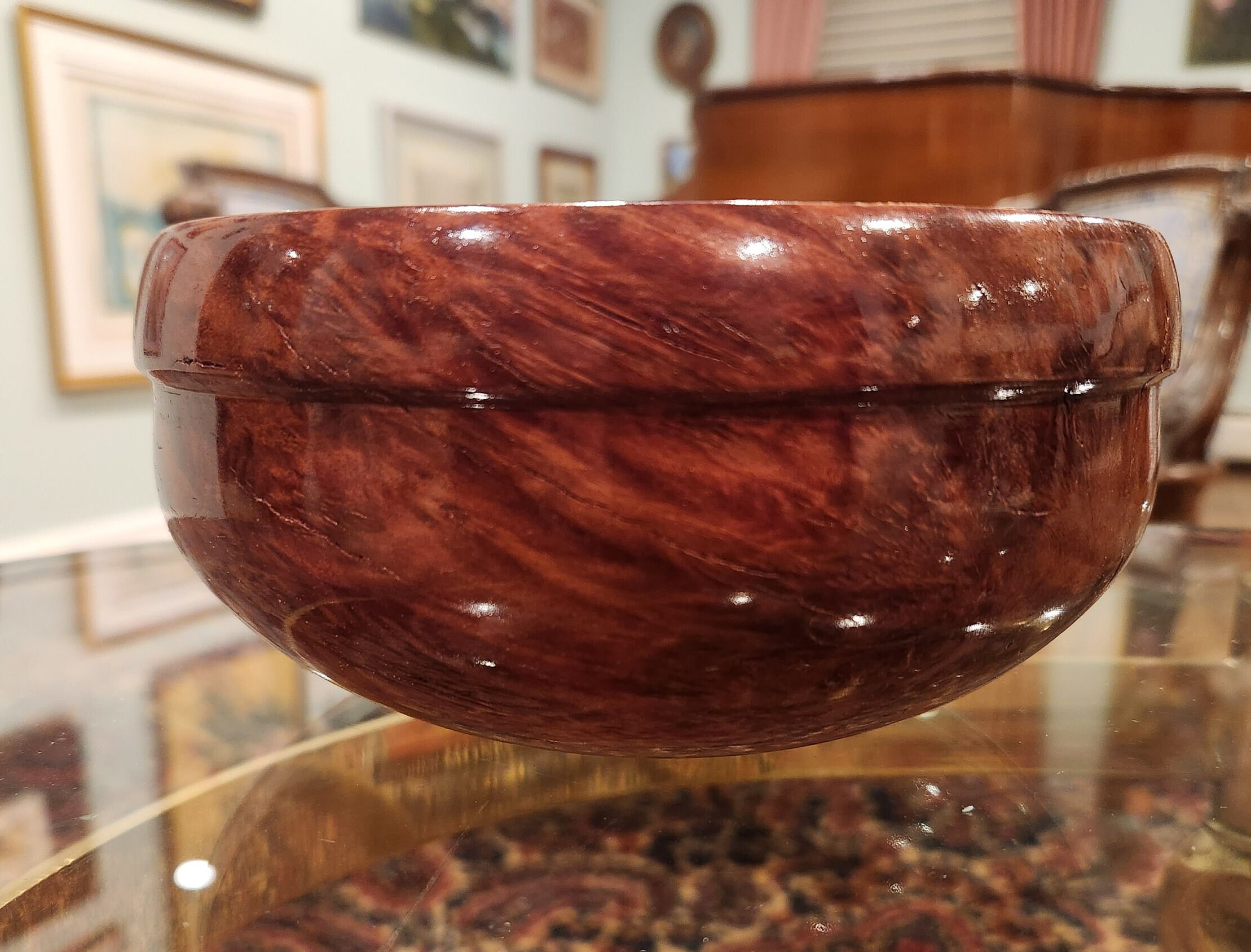 Exhibition Grade Australian Mallee Burl Bowl Jewelry Box or Storage ...