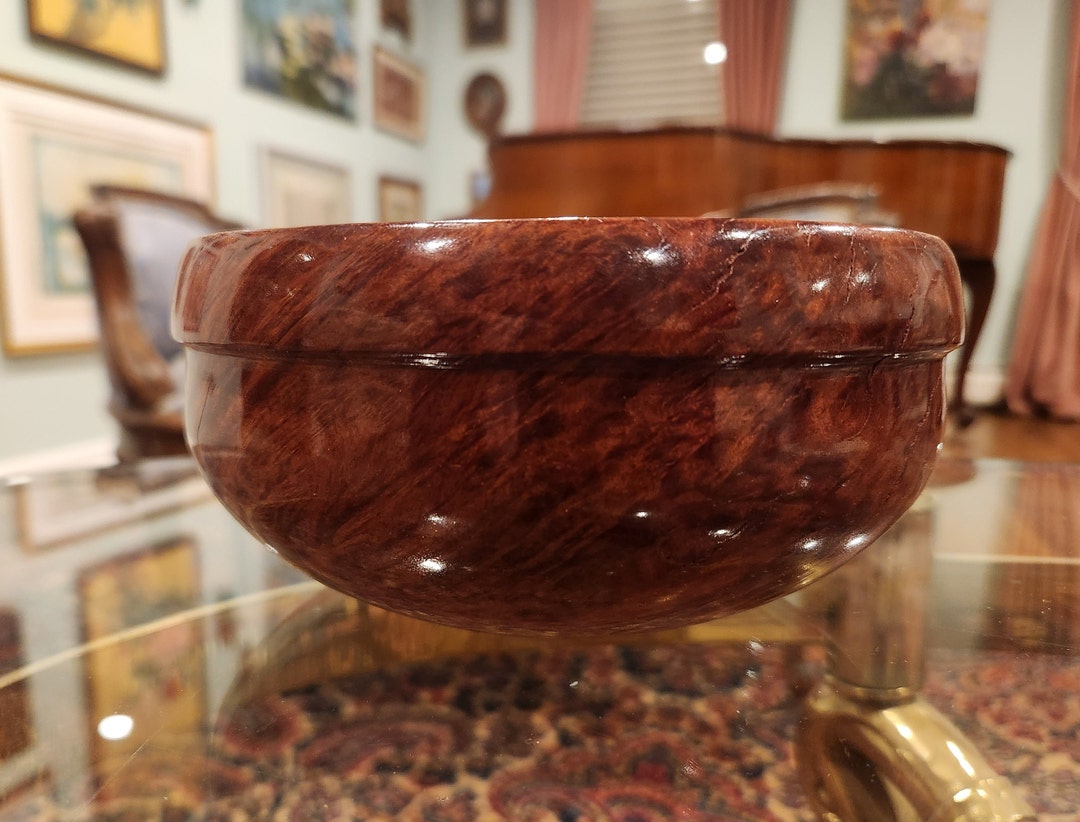 Exhibition Grade Australian Mallee Burl Bowl - Jewelry Box or Storage ...