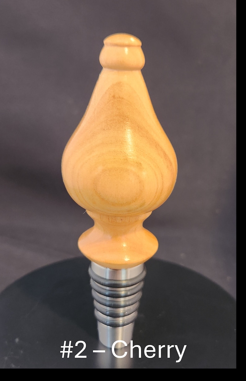 Extra Large - Hand Turned Artistic Wooden Bottle Stoppers With Quality Stainless Steel Stoppers ...