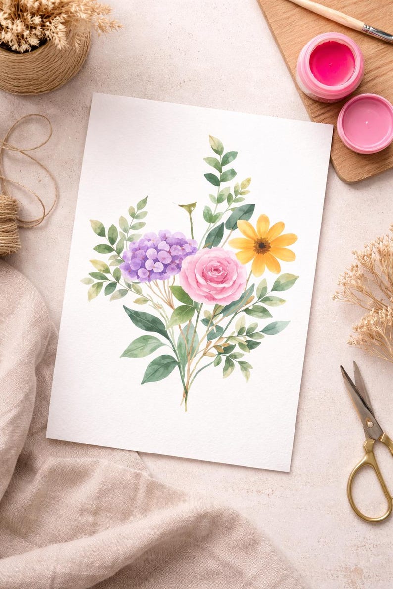 Handabdruck Kind Blumenstrauß | Handabdruck Kind, Baby | Handabdruck ...