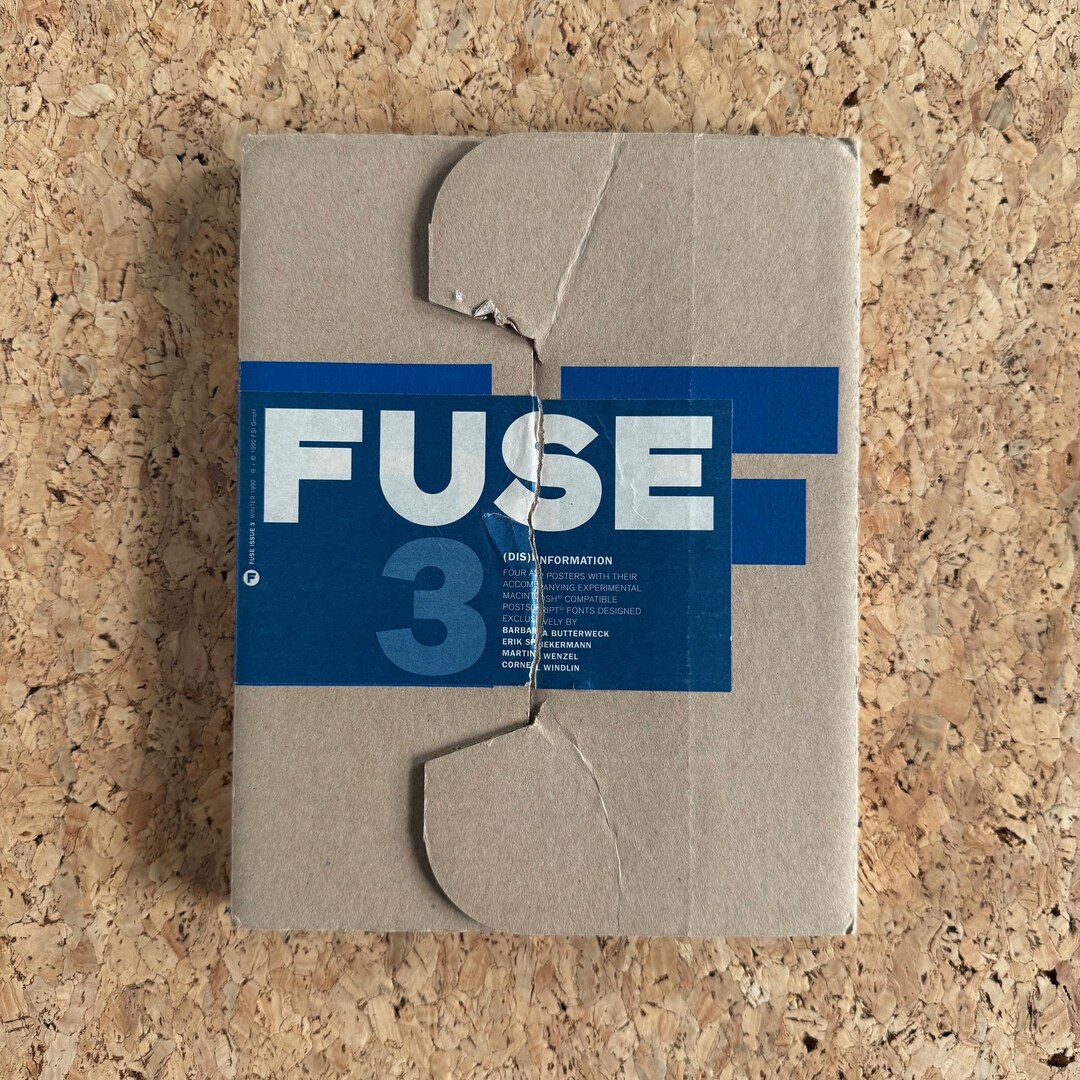 FUSE Issue 3 Winter 1992 Neville Brody Font Typography Emigre Magazine ...