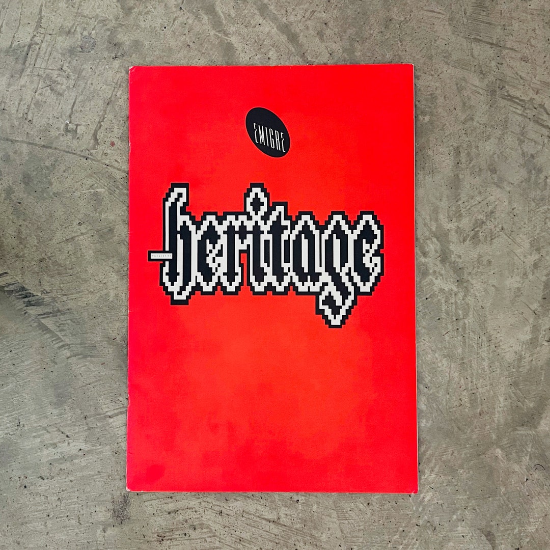 Emigre Magazine #14 Heritage (1990) Fonts Typography Graphic Design ...