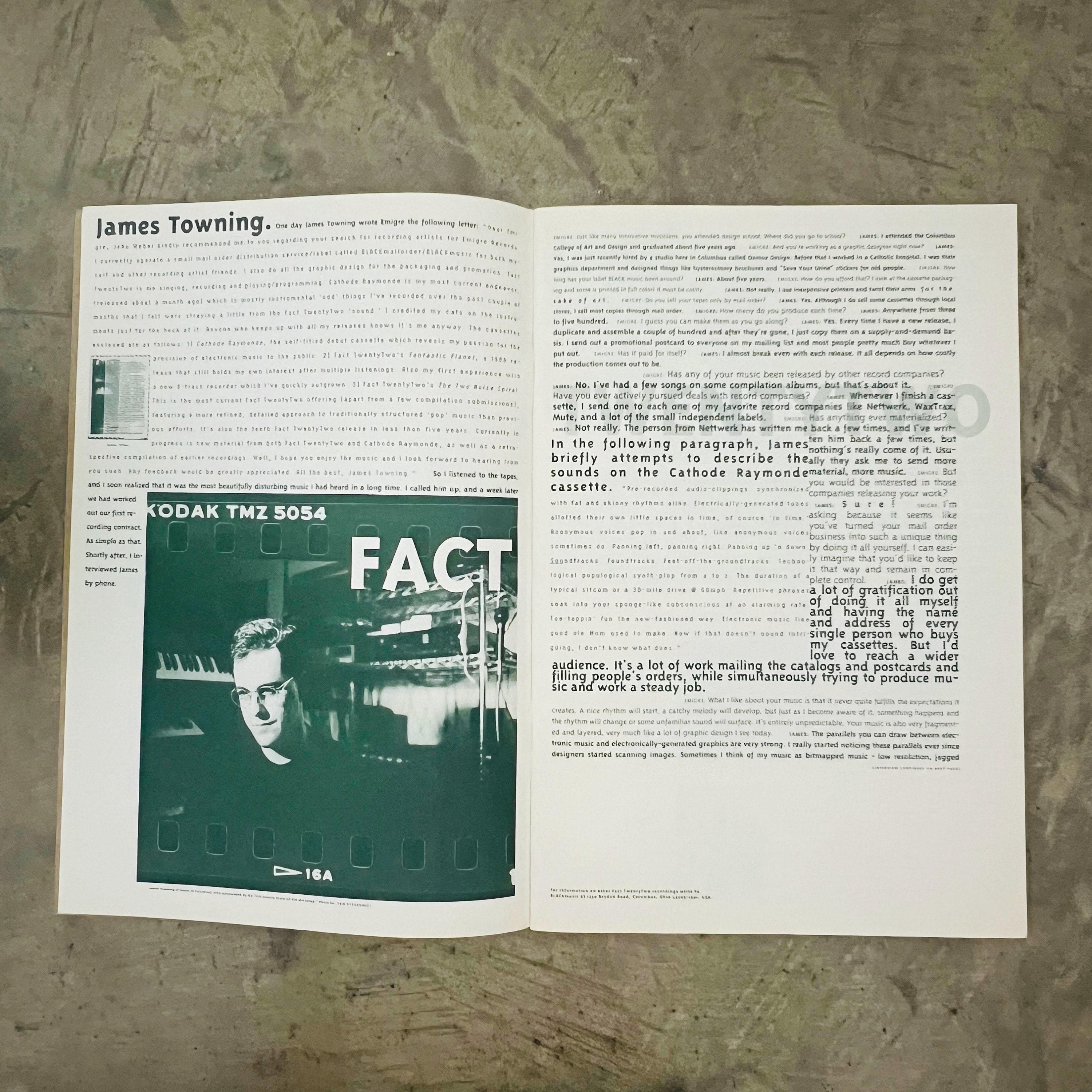 Emigre Magazine #16 Sound Design (1990) Fonts Typography Graphic Design ...