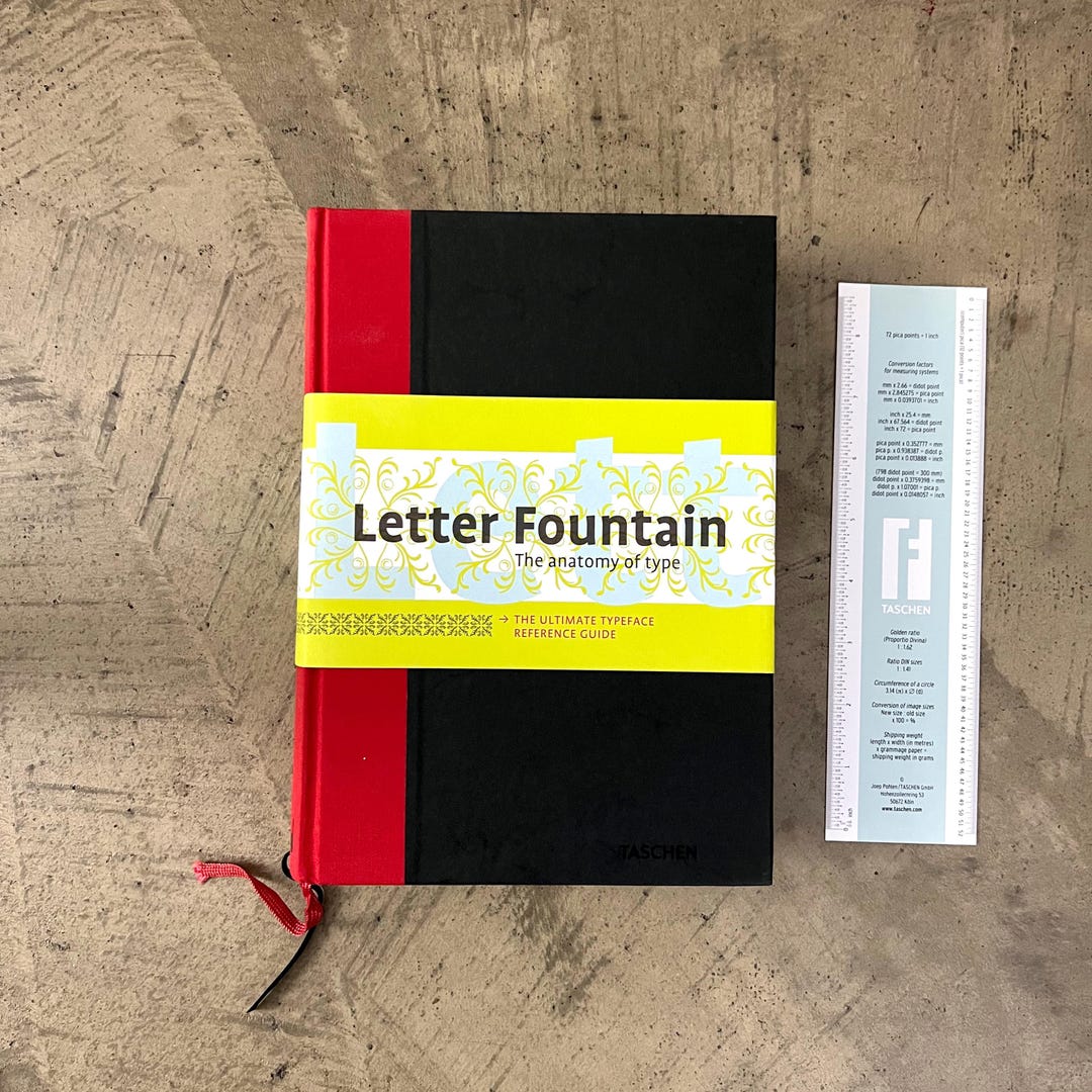 Buy Letter Fountain: the Anatomy of Type Taschen Hardcover Book ...