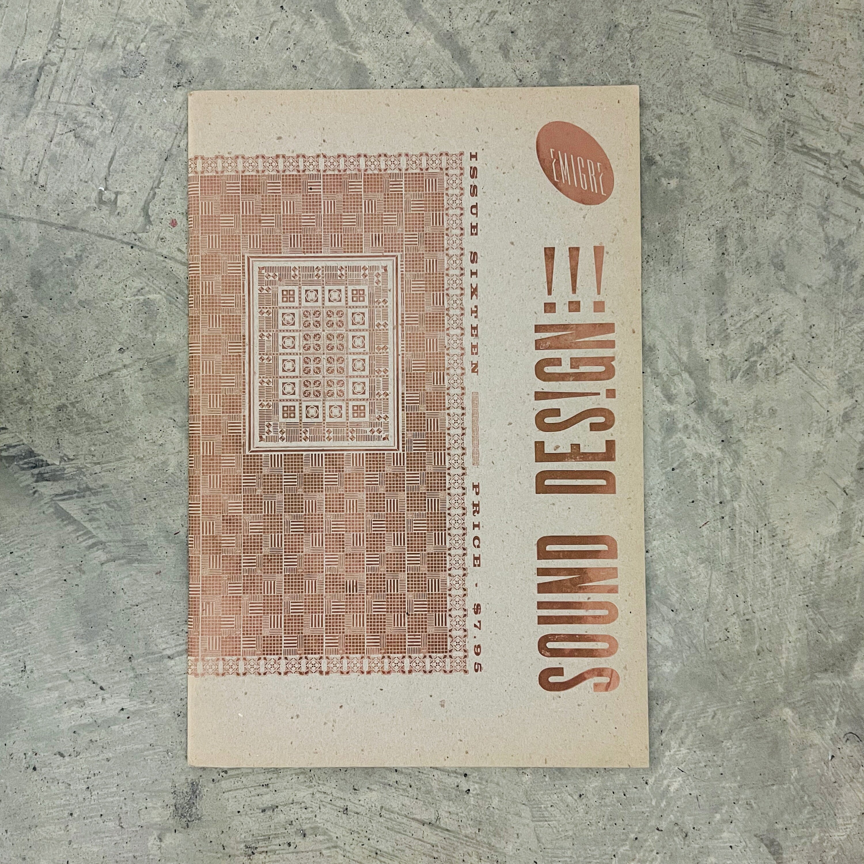 Emigre Magazine 16 Sound Design 1990 Fonts Typography Graphic Design ...