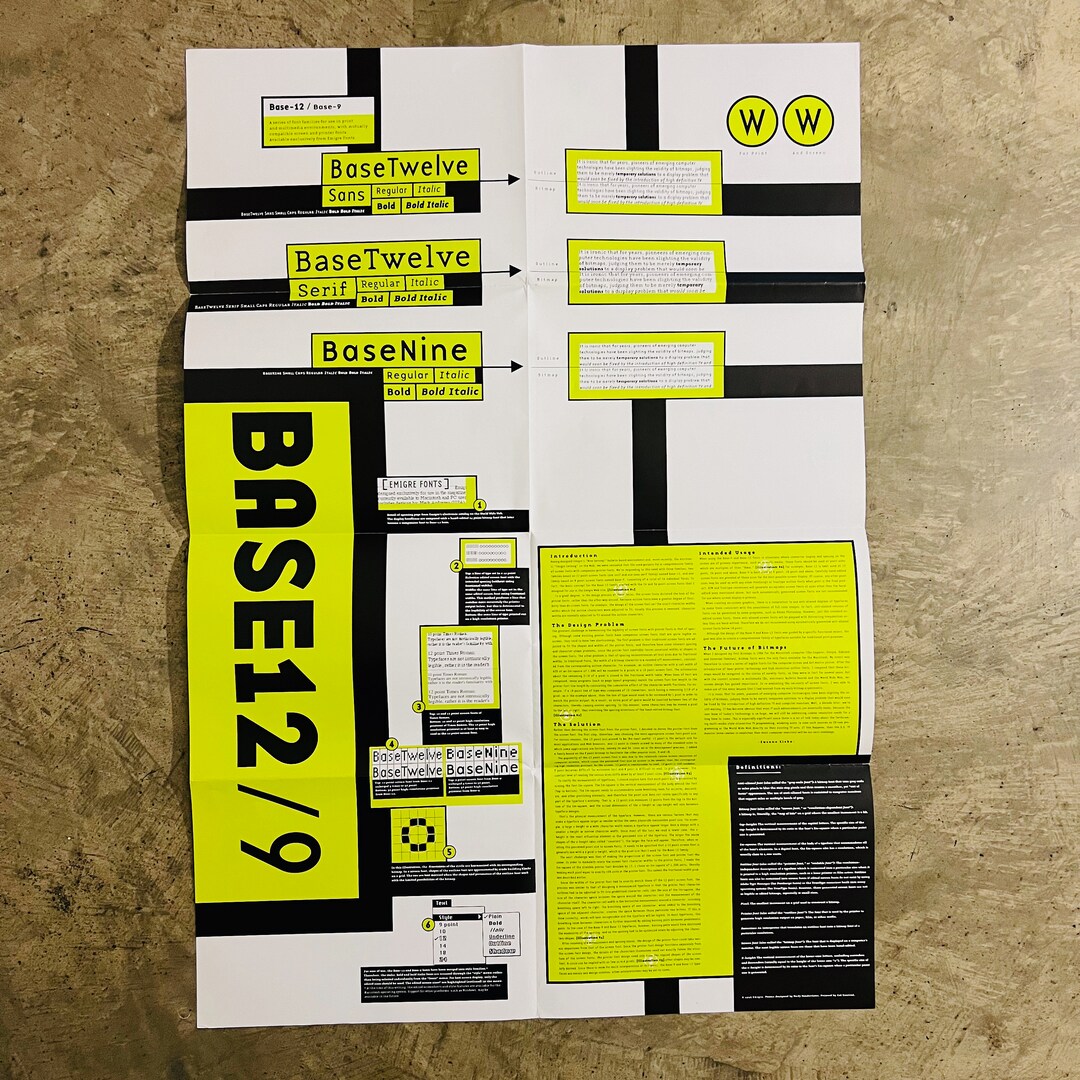 Emigre Magazine 37 Joint Venture Font Typeface Poster Brochure Graphic ...