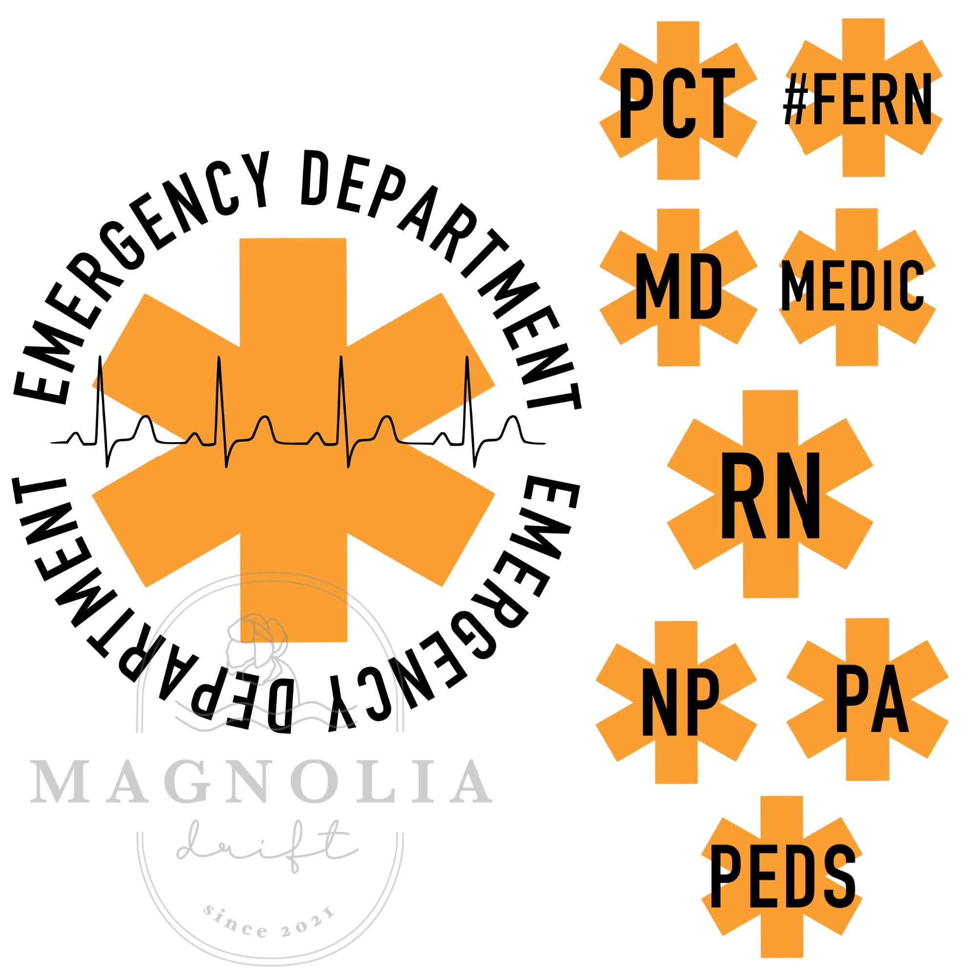 Emergency Department Tee, Gray, Unisex, Short Sleeve, Choose Title - Etsy