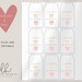 Candy Heart Valentine's Day Gift Tags, Printable Simple Valentine's ...