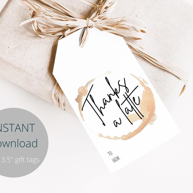Thanks a Latte - Etsy
