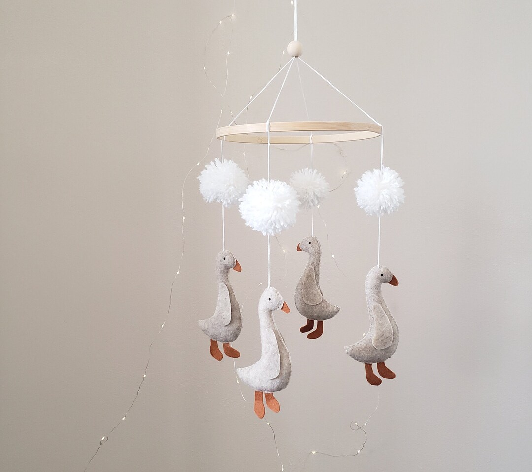 Goose Baby Mobile,duck Nursery Mobile,geese Crib Mobile,goose With ...