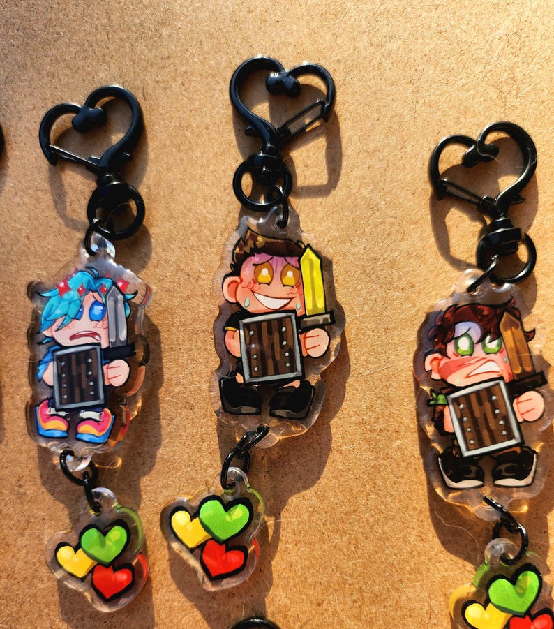 Life Series Linked Keychains ALL Characters - Etsy Australia