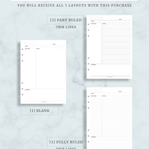 A4 Size Printable Cornell Notes Binder Version With | Etsy