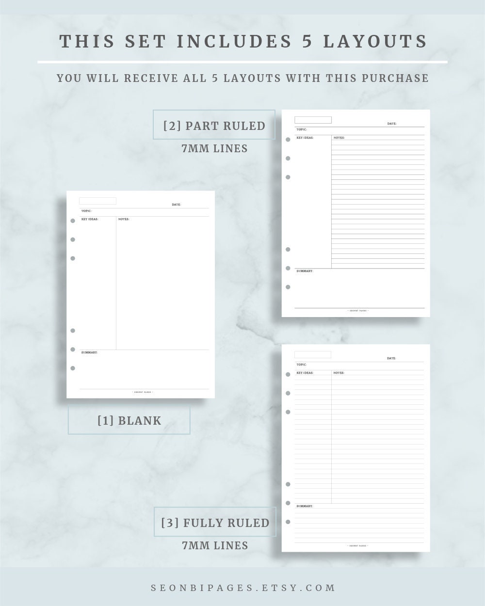 A4 Size, Printable Cornell Notes, Binder Version, With Headers, Cornell ...