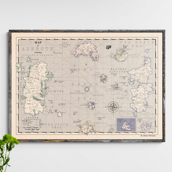 Azeroth Map Poster
