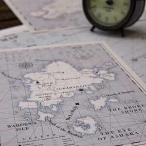 Map of Broken Isles Azeroth World of Warcraft Vintage Real World Style ...