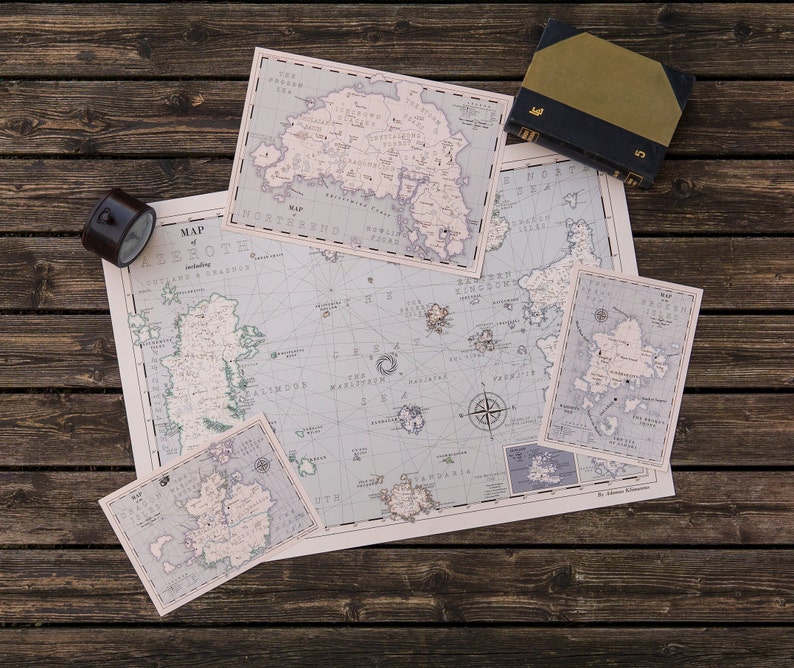 4 Maps of Azeroth World of Warcraft Bundle Vintage Map Poster - Etsy