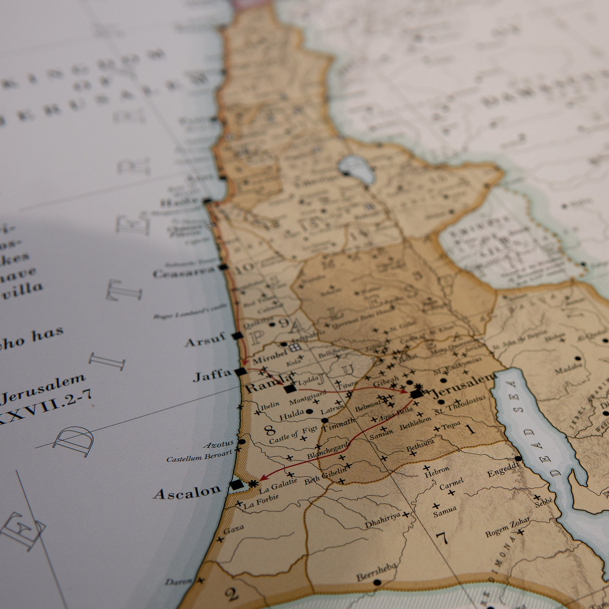 Map of the Crusader States - Etsy Canada