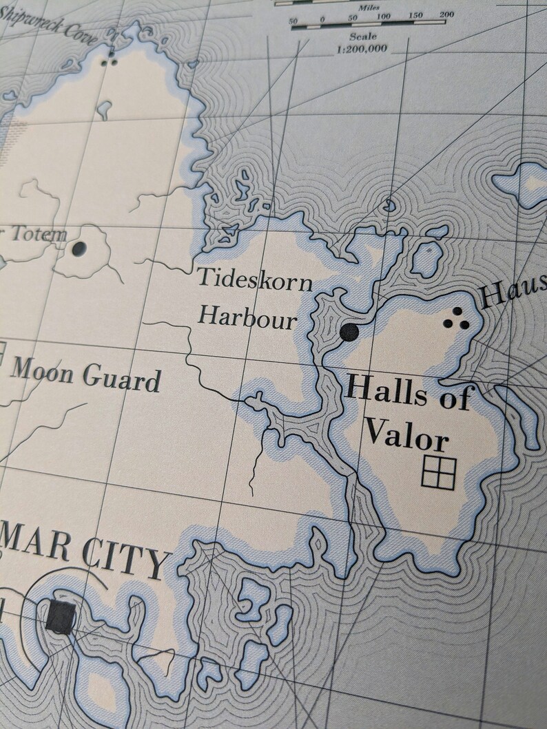 Map of Broken Isles Azeroth World of Warcraft Vintage Real - Etsy