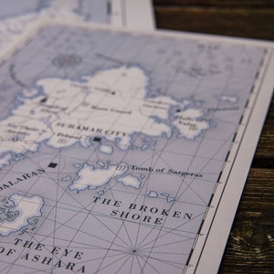 Map of Broken Isles Azeroth World of Warcraft Vintage Real World Style ...