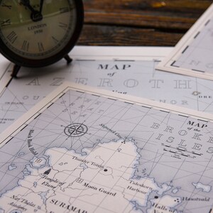 Map of Broken Isles Azeroth World of Warcraft Vintage Real World Style ...