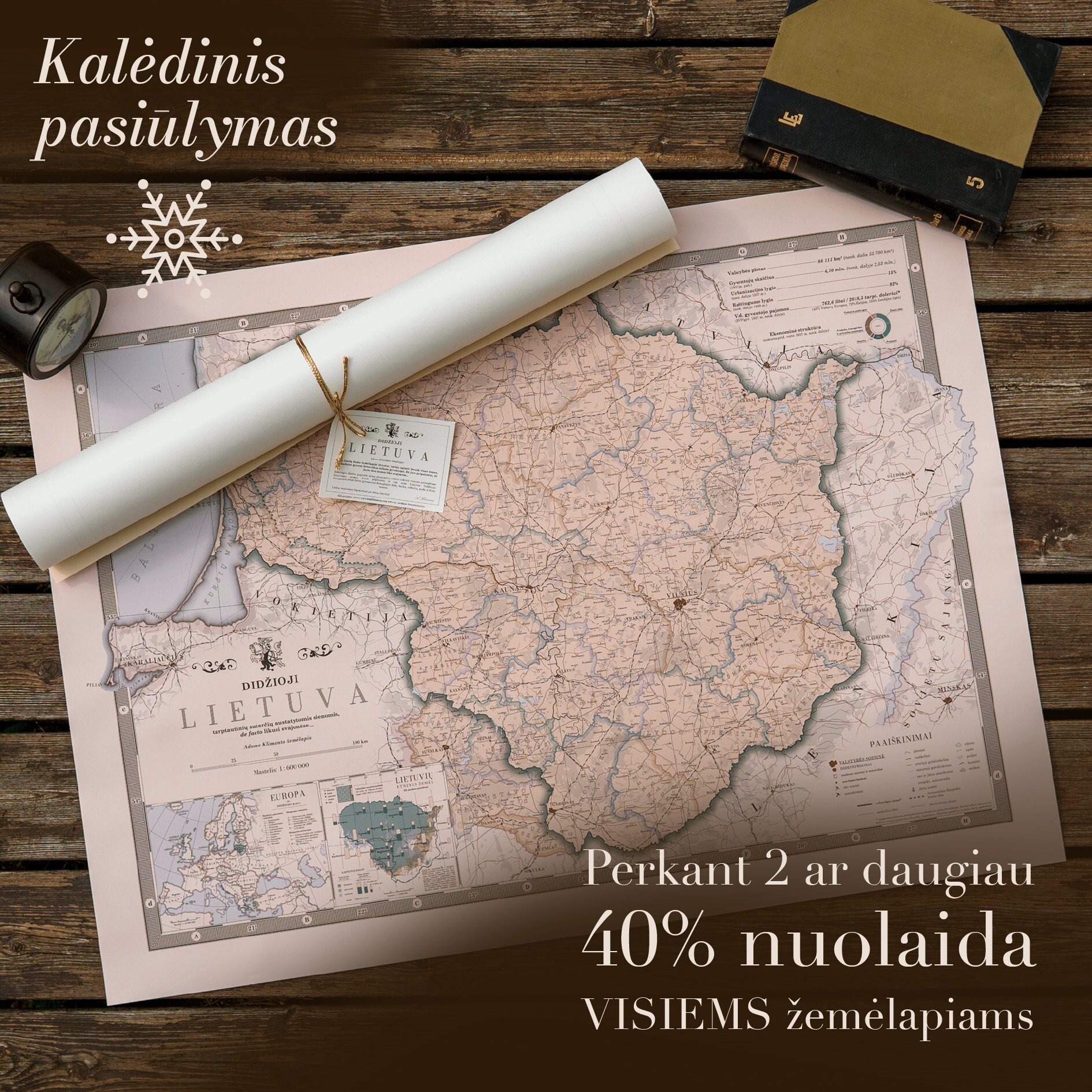 Interwar Lithuania Vintage Map Poster Tarpukario Lietuvos žemėlapis - Etsy