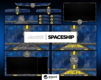 Full Animated Stream Overlay Package, Chill, Weed, Stoned Alien. Twitch ...