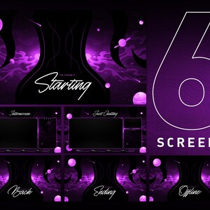GALAXY Animated Streaming Overlay Package Twitch Youtube - Etsy