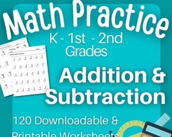 3rd 4th Grade Addition and Subtraction Math Practice, Printable ...