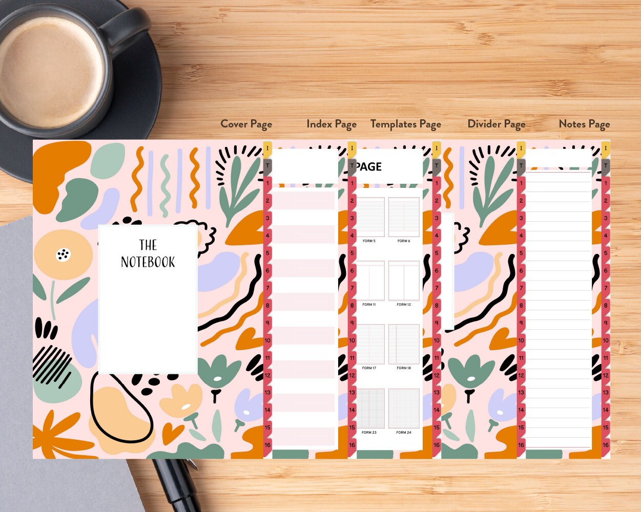 Shapes Notes Templates for Goodnotes, Notability I Digital Paper ...