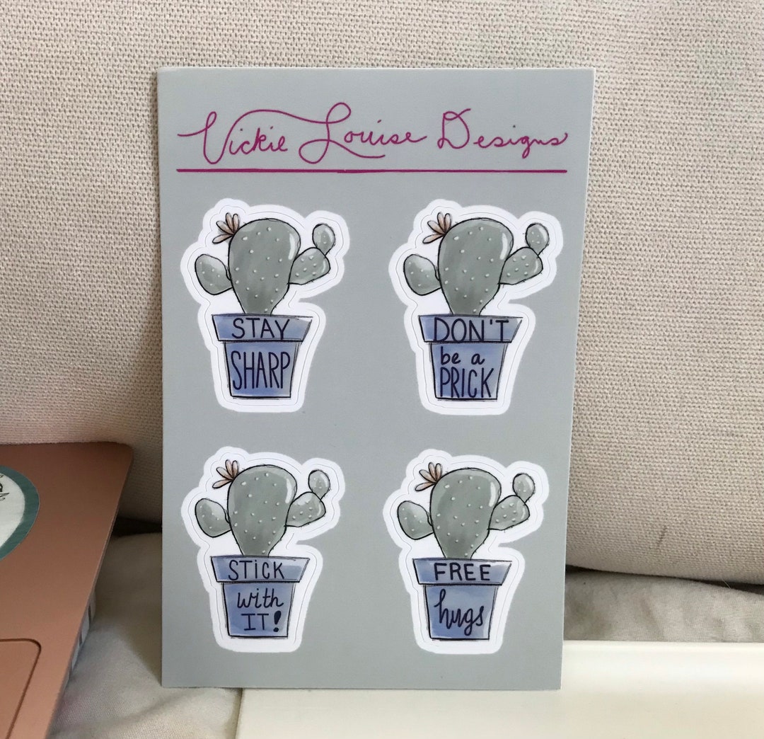 Cactus Sticker Sheet - Etsy