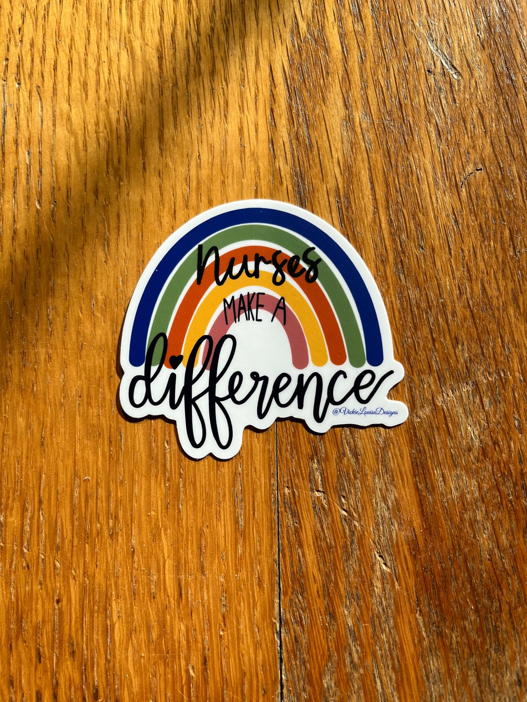 Nurses Make A Difference Rainbow Sticker - Etsy