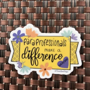 Paraprofessional Stickers 4 Pack - Etsy