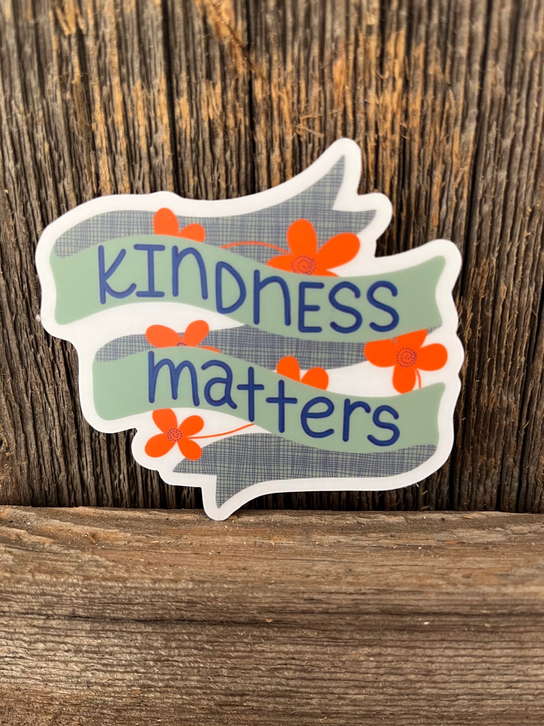 Kindness Matters Clear Vinyl Sticker - Etsy