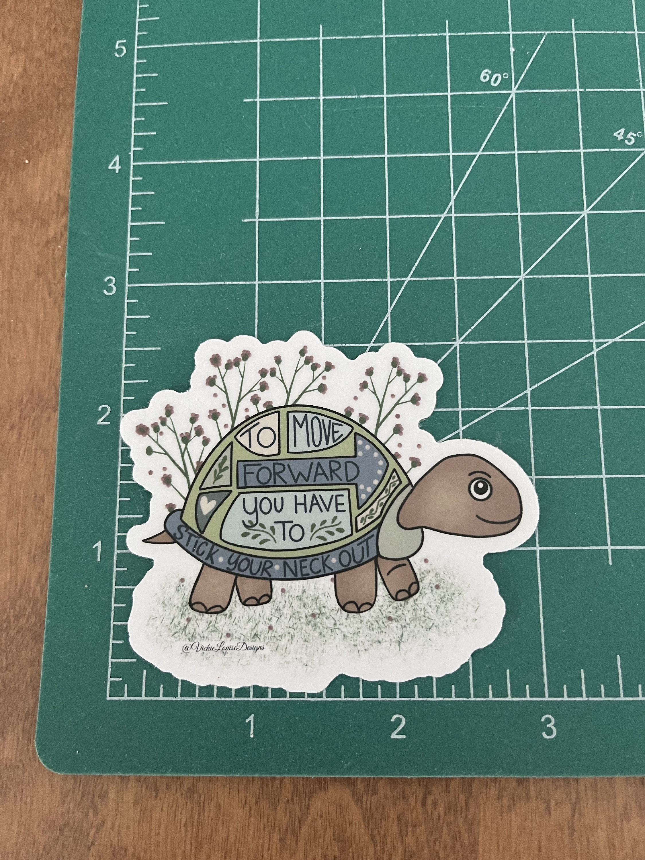 Stick Your Neck Out Turtle Sticker - Etsy