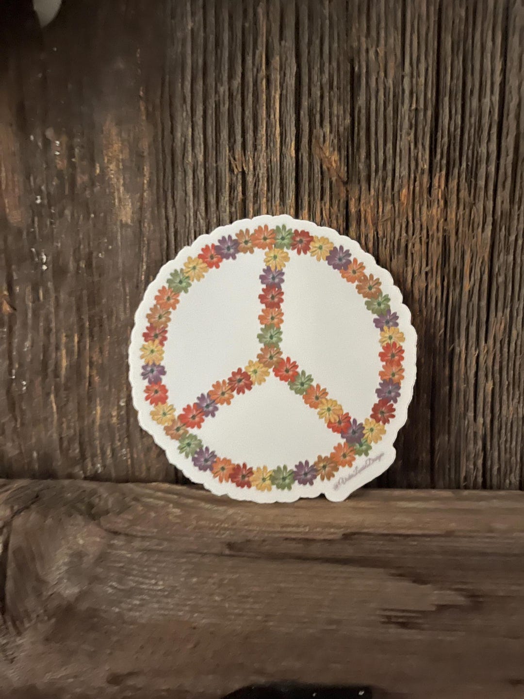 Peace Sign Sticker - Etsy