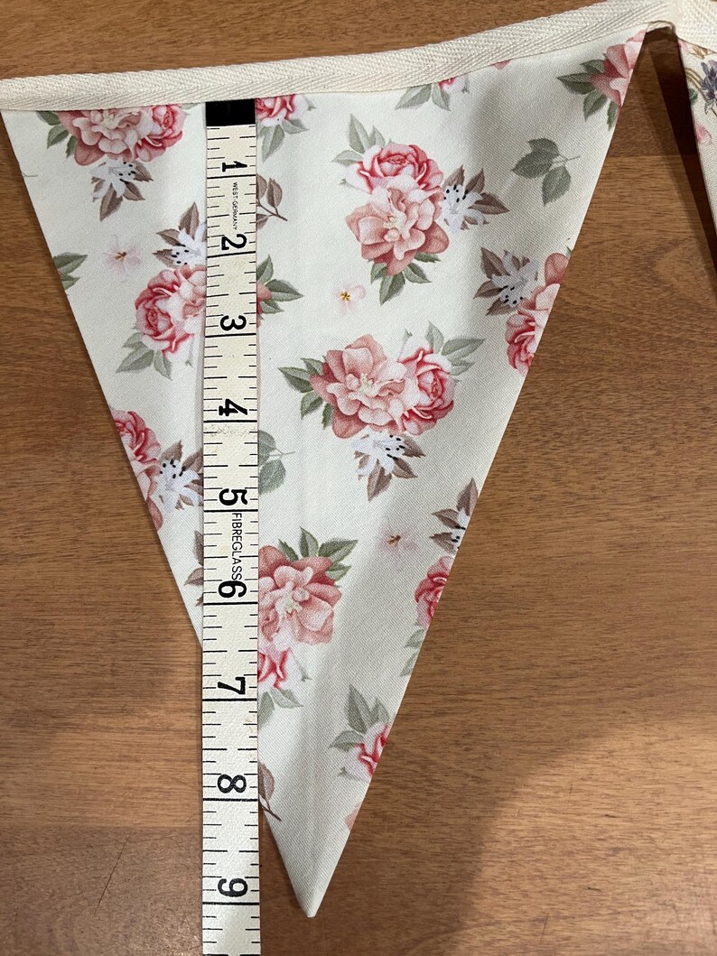 Vintage Rose Pattern Fabric Bunting|fabric Garland - Etsy