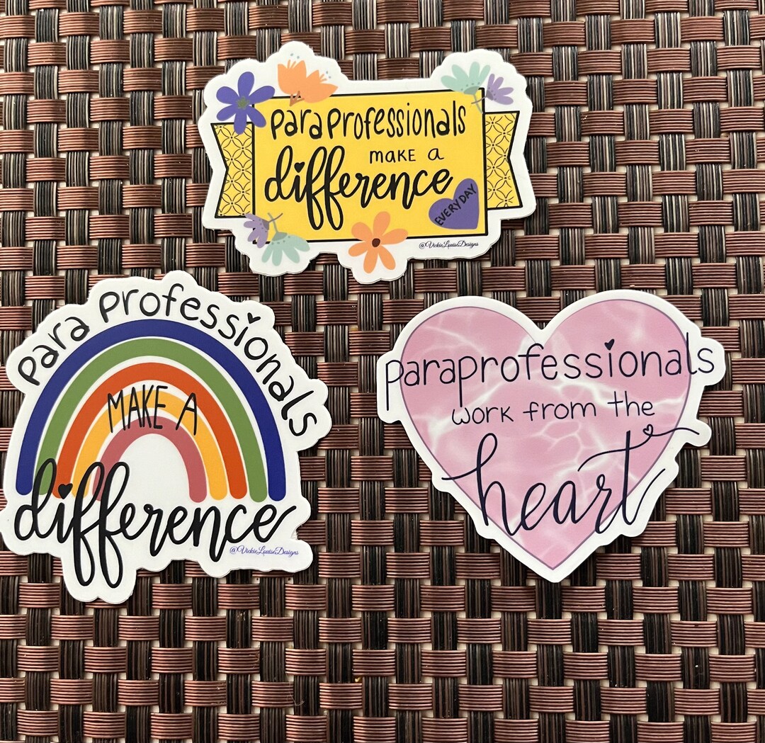 Paraprofessional Sticker Pack - Etsy