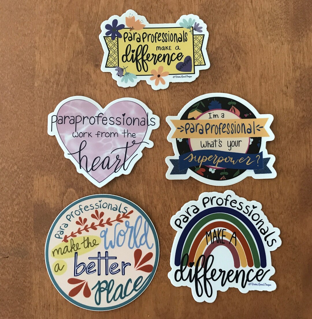 Paraprofessional Stickers 5 Pack - Etsy